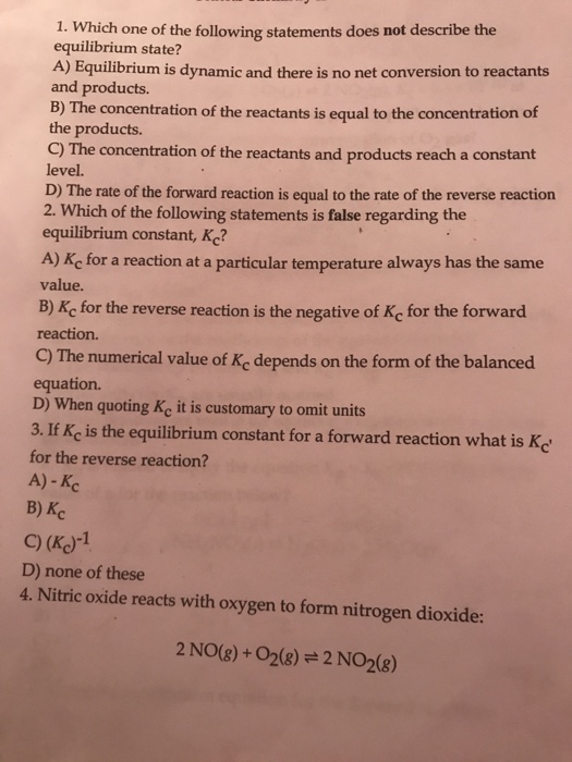 Solved Which one of the following statements does not | Chegg.com