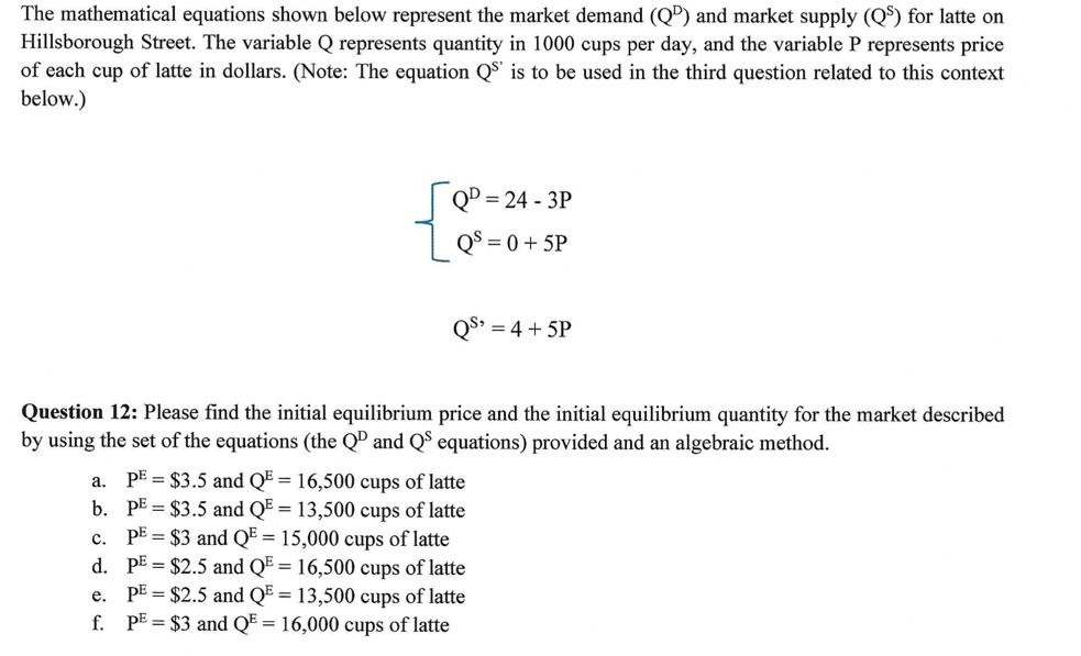 Solved The mathematical equations shown below represent the | Chegg.com