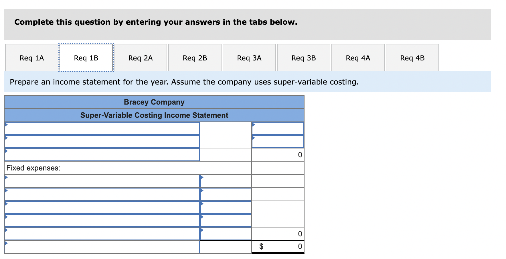 Solved Problem 6A-5 (Algo) Super-Variable Costing, Variable | Chegg.com
