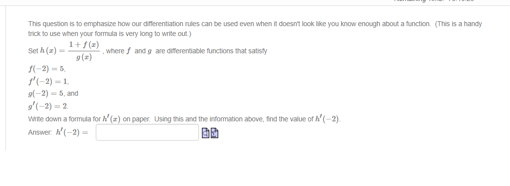 Solved This question is to emphasize how our differentiation | Chegg.com