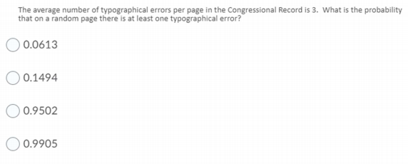 Solved The average number of typographical errors per page | Chegg.com