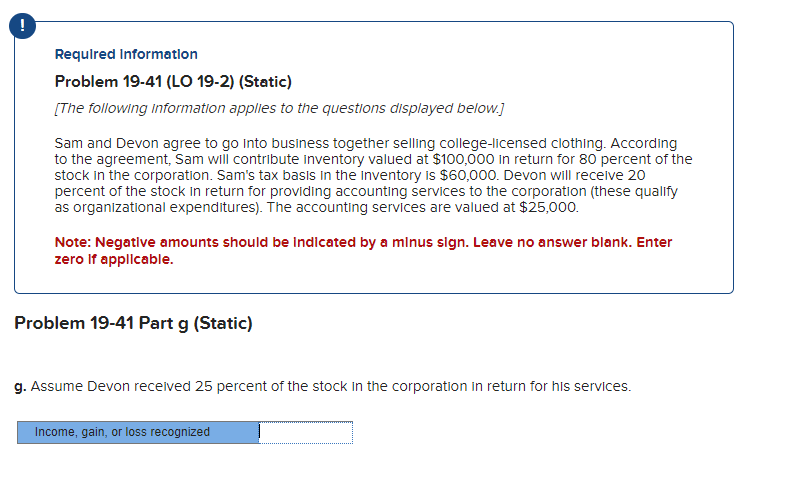 Solved !Required InformationProblem 19-41 (LO | Chegg.com