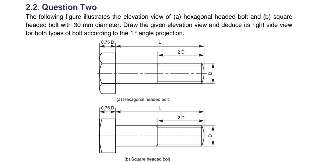 [Solved]: 2.2. Question Two The following figure illustrates