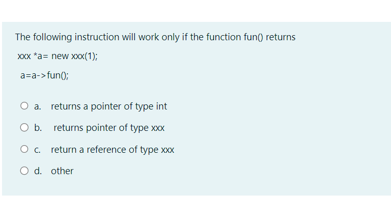 Solved The following instruction will work only if the | Chegg.com