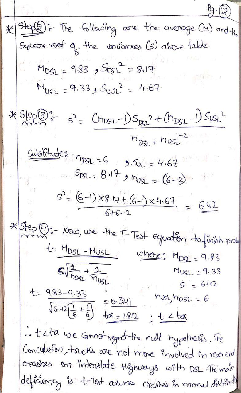 2) It is required to test whether large trucks are | Chegg.com