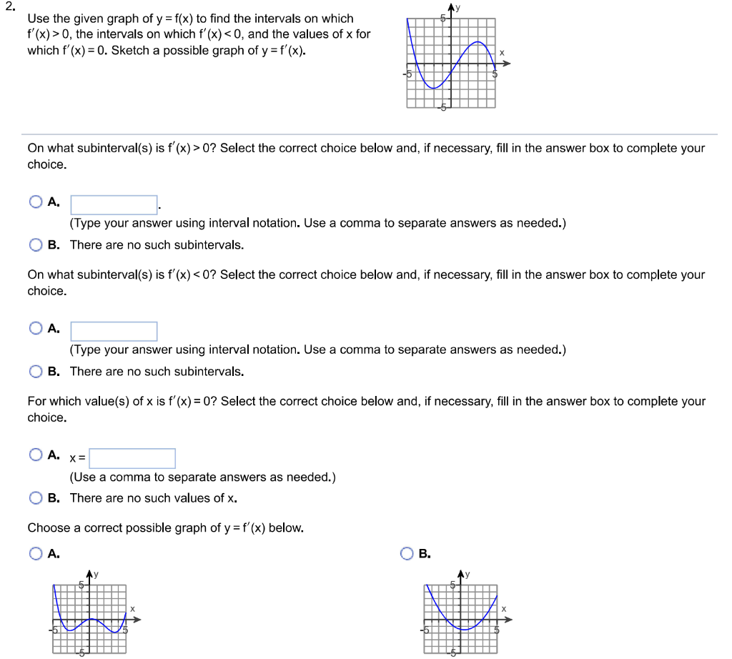 Solved Use the given graph of y=f(x) to find the intervals | Chegg.com