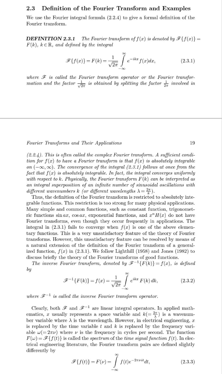 Solved a) Obtain the Fourier transform of e-ax2. Then find - | Chegg.com