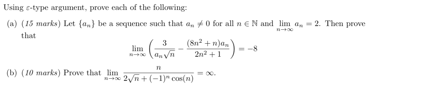 Solved Please use definition of limit ( ﻿epsilon delta proof | Chegg.com