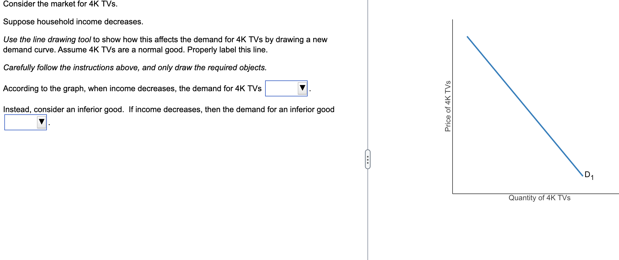 Solved Consider the market for 4K ﻿TVs.Suppose household | Chegg.com