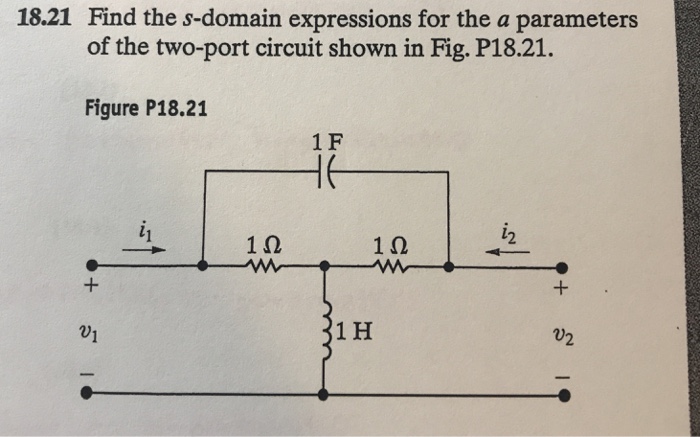 Solved 18.21 Find the s-domain expressions for the a | Chegg.com