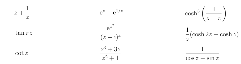 Solved 1 2+ 2 e te 1/2 cosh3 (A) icrash tanz 1 =(cosh 2z – | Chegg.com