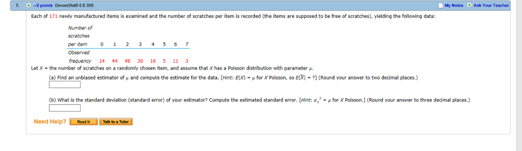 Solved My Notes Ask Your T 0 2 Points Devorestat9 6 E 009