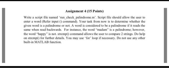 Solved Assignment 4 15 Points Write A Script File Named 9810