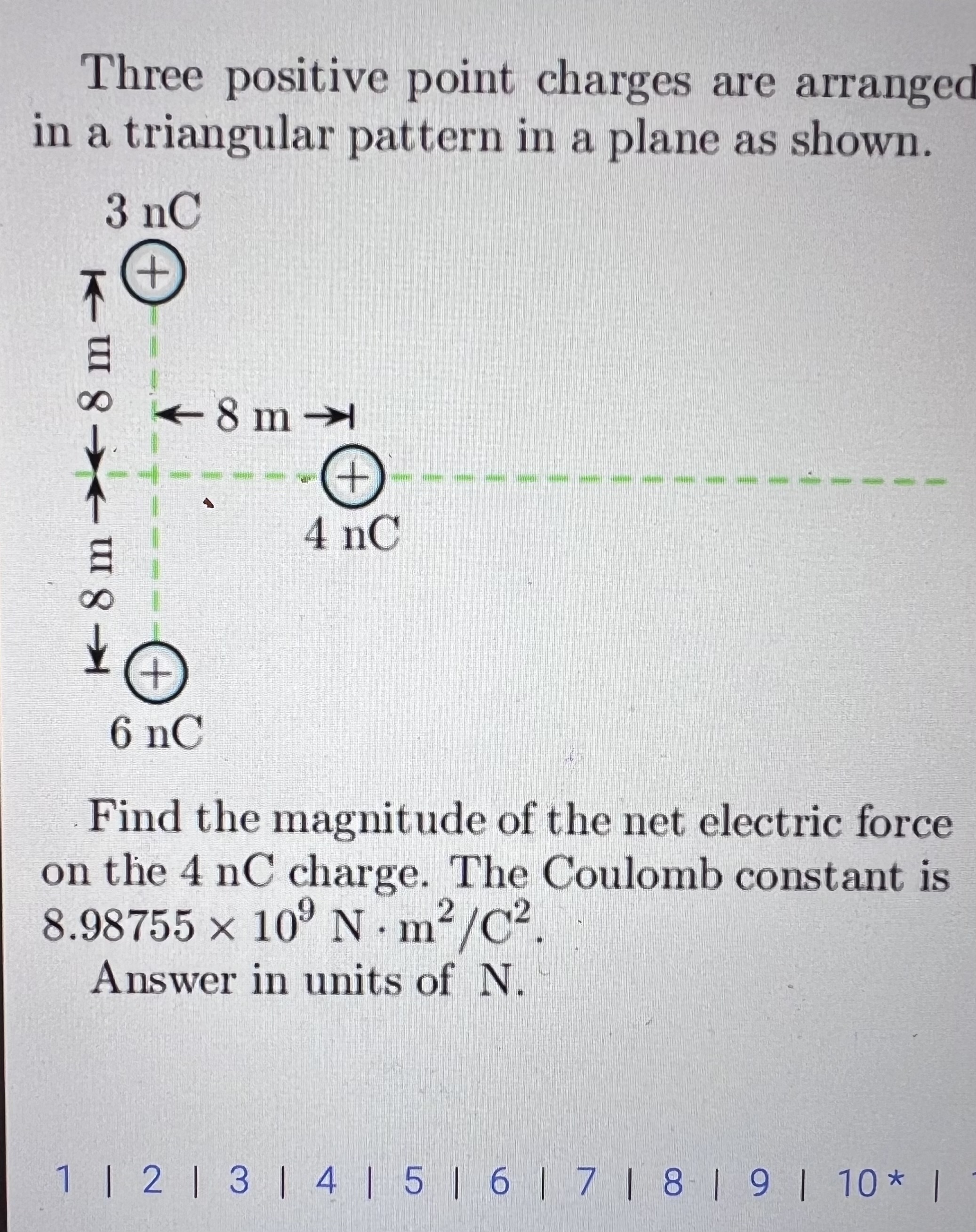 Solved Three positive point charges are arranged in a | Chegg.com