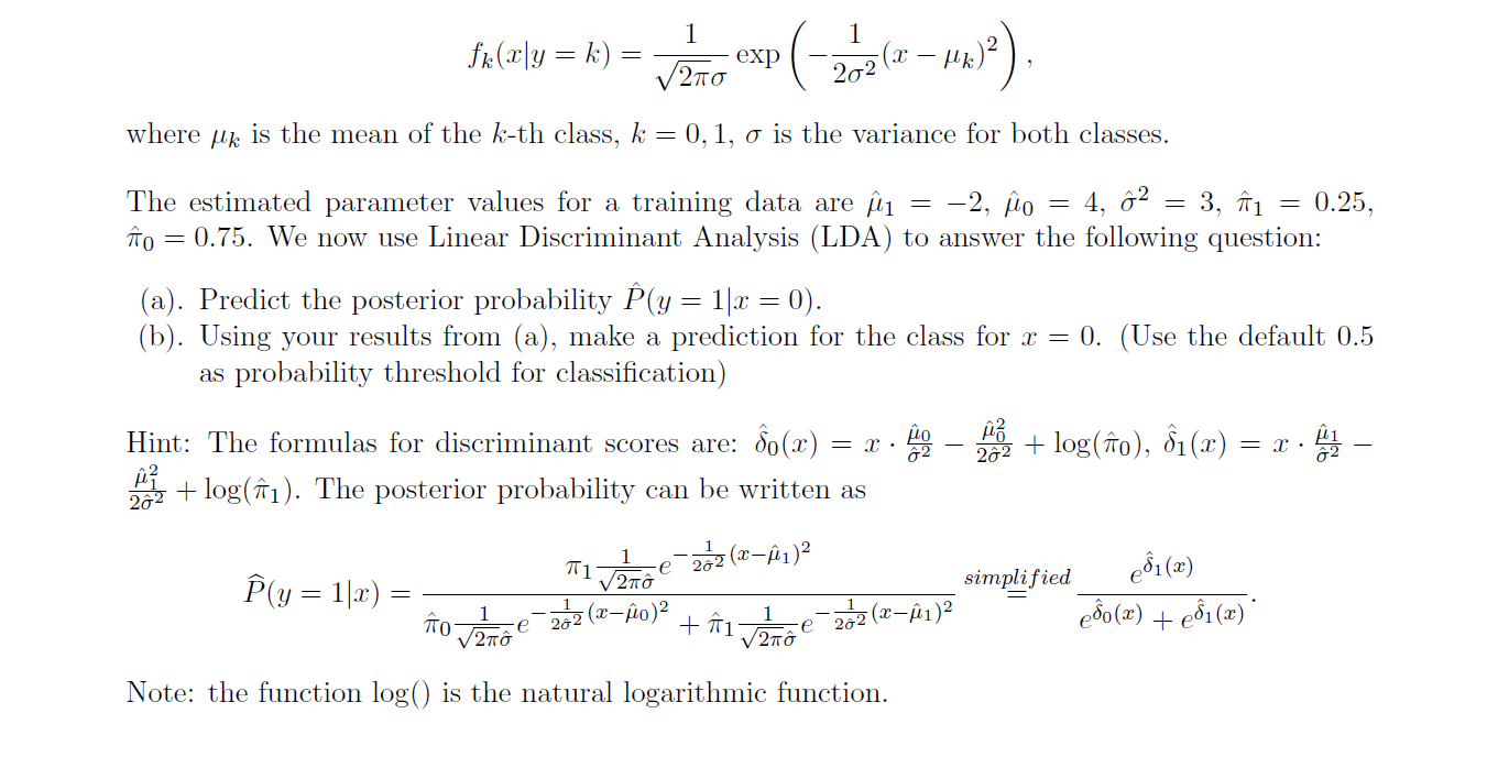 Consider a sample dataset with the binary response | Chegg.com