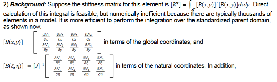 Solved Let us consider a 2-D, 4-node linear element: | Chegg.com
