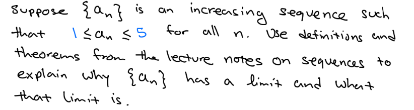 Solved Let a_(n)_(n)=1^(\infty ) ﻿be a sequence such that | Chegg.com