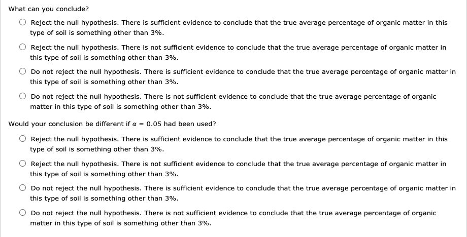 Solved A random sample of soil specimens was obtained, and | Chegg.com
