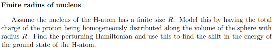 Solved Finite Radius Of Nucleus Assume The Nucleus Of The
