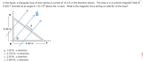 Solved In the figure, a triangular loop of wire carries a | Chegg.com