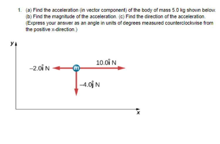 Solved 1. (a) Find the acceleration (in vector component) of | Chegg.com