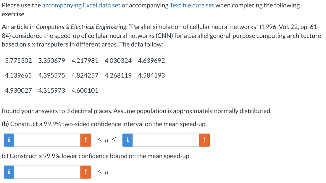 Solved Please use the accompanying Excel data set or | Chegg.com