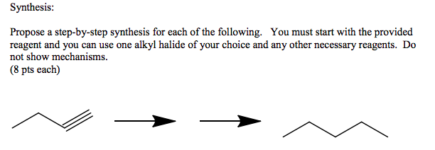 Solved Synthesis: Propose a step-by-step synthesis for each | Chegg.com