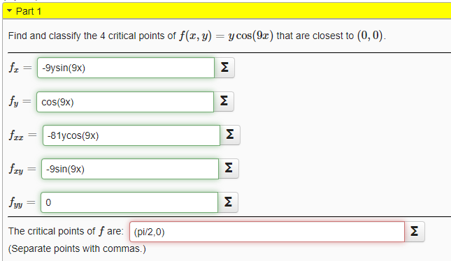 Solved Find and classify the 4 critical points of | Chegg.com