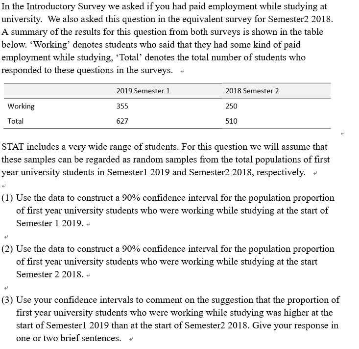 Solved In the Introductory Survey we asked if you had paid | Chegg.com