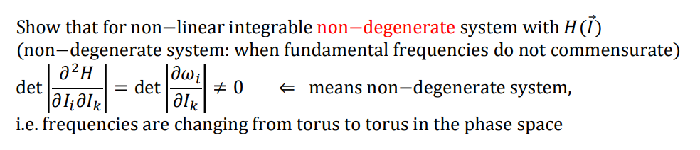 Solved Show That For Non Linear Integrable Non Degenerate