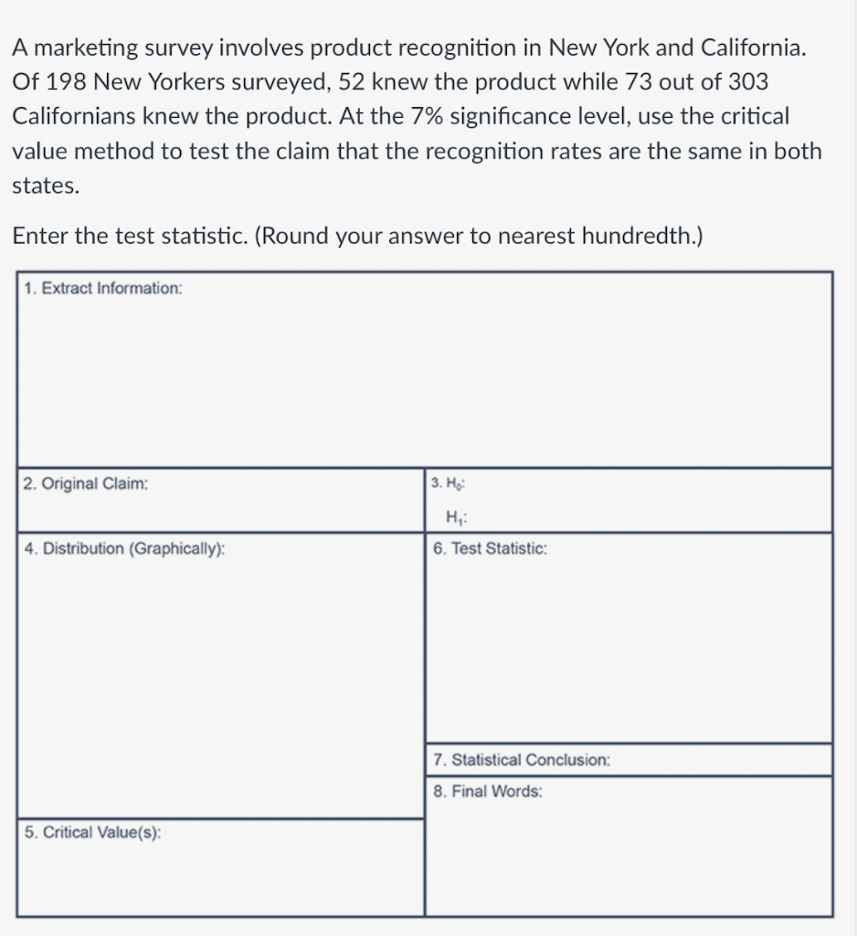 Solved A marketing survey involves product recognition in | Chegg.com