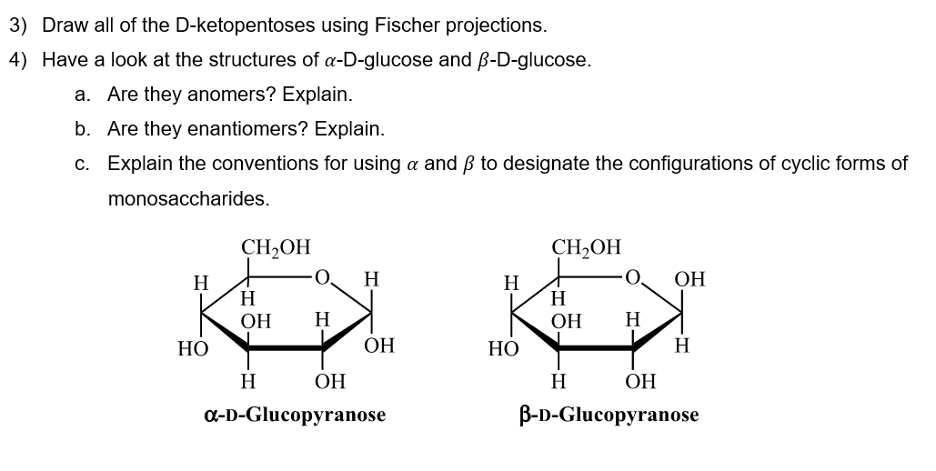 Solved 3) Draw all of the D-ketopentoses using Fischer | Chegg.com