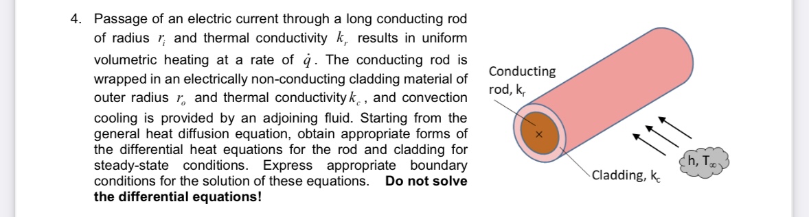Solved 4 Passage Of An Electric Current Through A Long