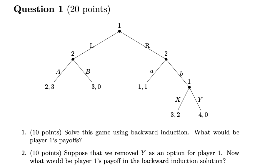Solved Question 1 20 Points 11 32 40 1 10 Points 