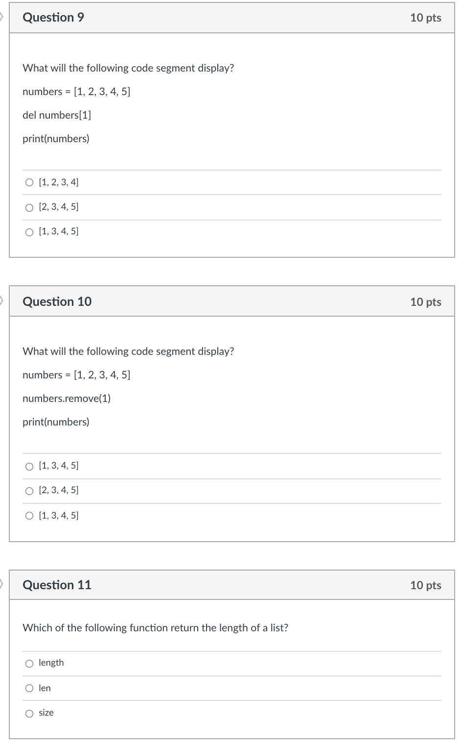 Solved Question 9 10 pts What will the following code | Chegg.com
