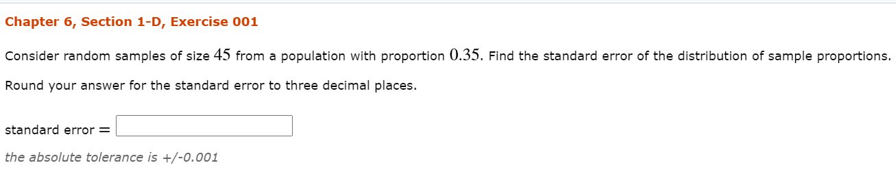 Solved Chapter 6, Section 1-D, Exercise 001 Consider random | Chegg.com