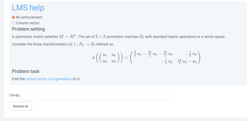Solved A symmetric matrix satisfies M=Mt. The set of 2×2 | Chegg.com