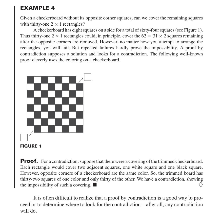 Solved 5. a) In Example 4, replace the 8×8 checkerboard with | Chegg.com