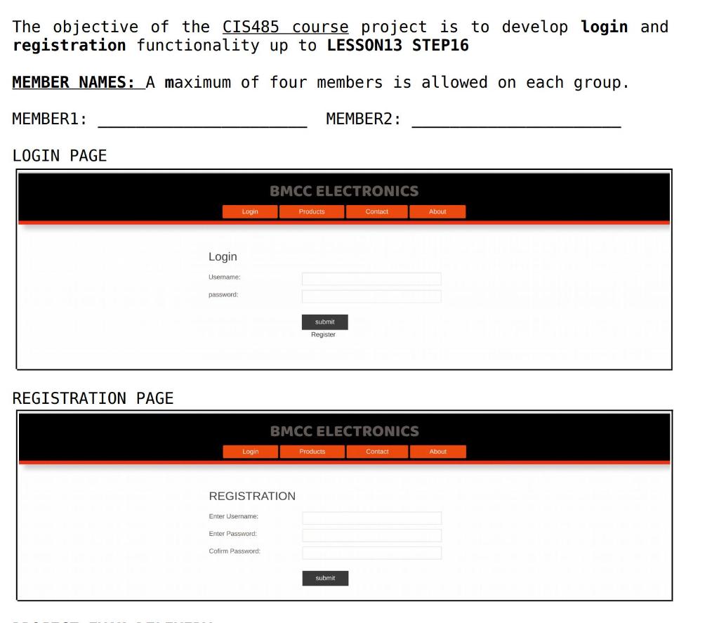 INPUT FILES: simplesite.zip, demo.js, login.mdb | Chegg.com