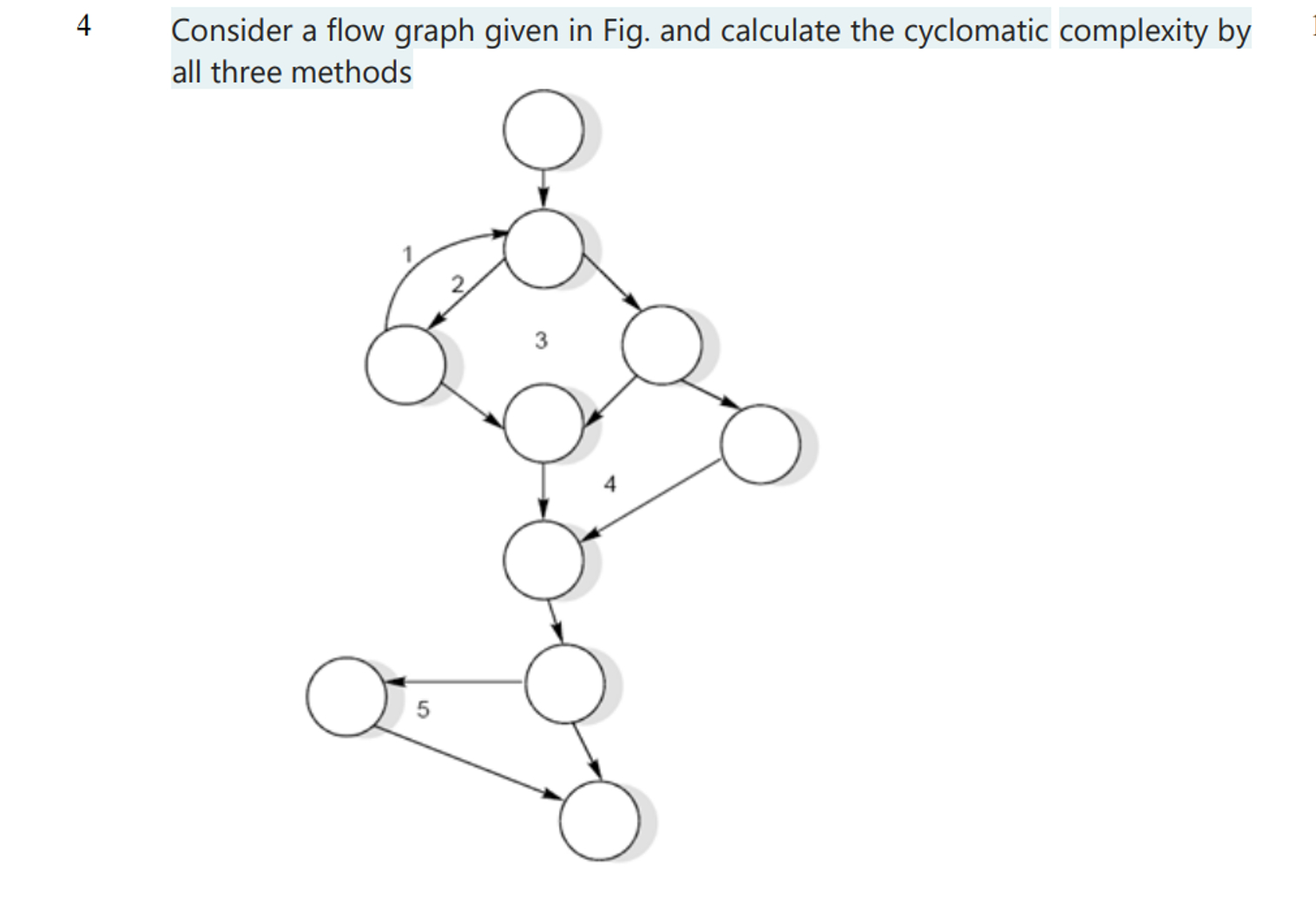 Solved 4 ﻿Consider a flow graph given in Fig. and calculate | Chegg.com