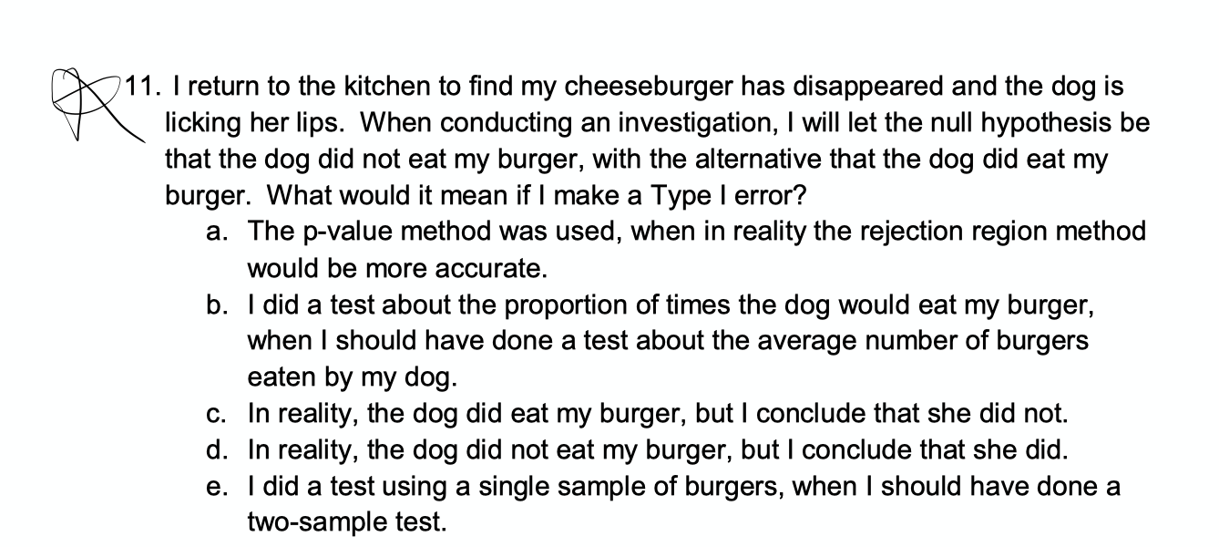 Solved 11. I return to the kitchen to find my cheeseburger | Chegg.com