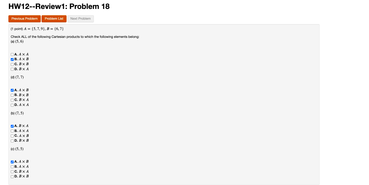 Solved HW12--Review1: Problem 18 Previous Problem Problem | Chegg.com