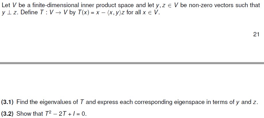 Solved Let \\( V \\) be a finite-dimensional inner product | Chegg.com
