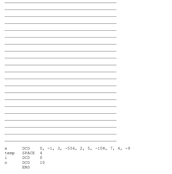 Solved Complete the ARM assembly language program below so | Chegg.com