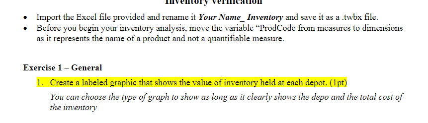 Complete the exercise detailed below and for each | Chegg.com