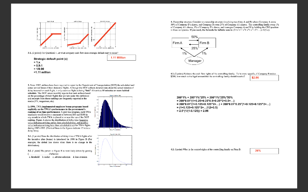 Strategic default point (x) =1:x =0.9:1 =10.90 =1.11 | Chegg.com