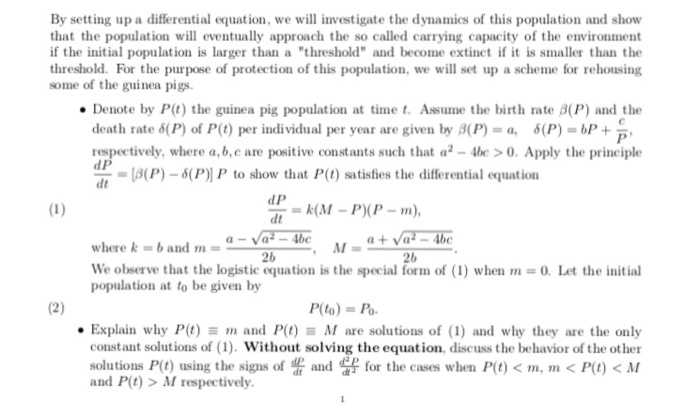 Solved By setting up a differential equation, we will | Chegg.com