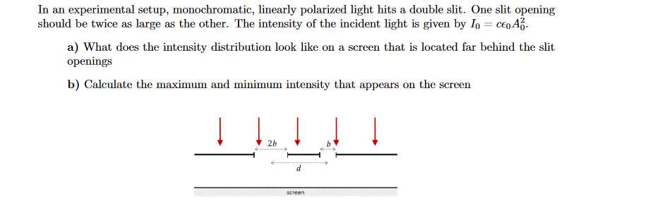 Solved Solve with all steps In an experimental setup, | Chegg.com
