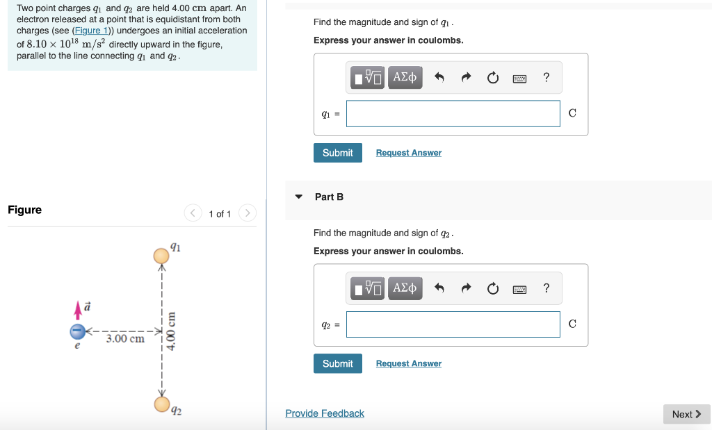 Solved In an experiment in space, one proton is held fixed | Chegg.com