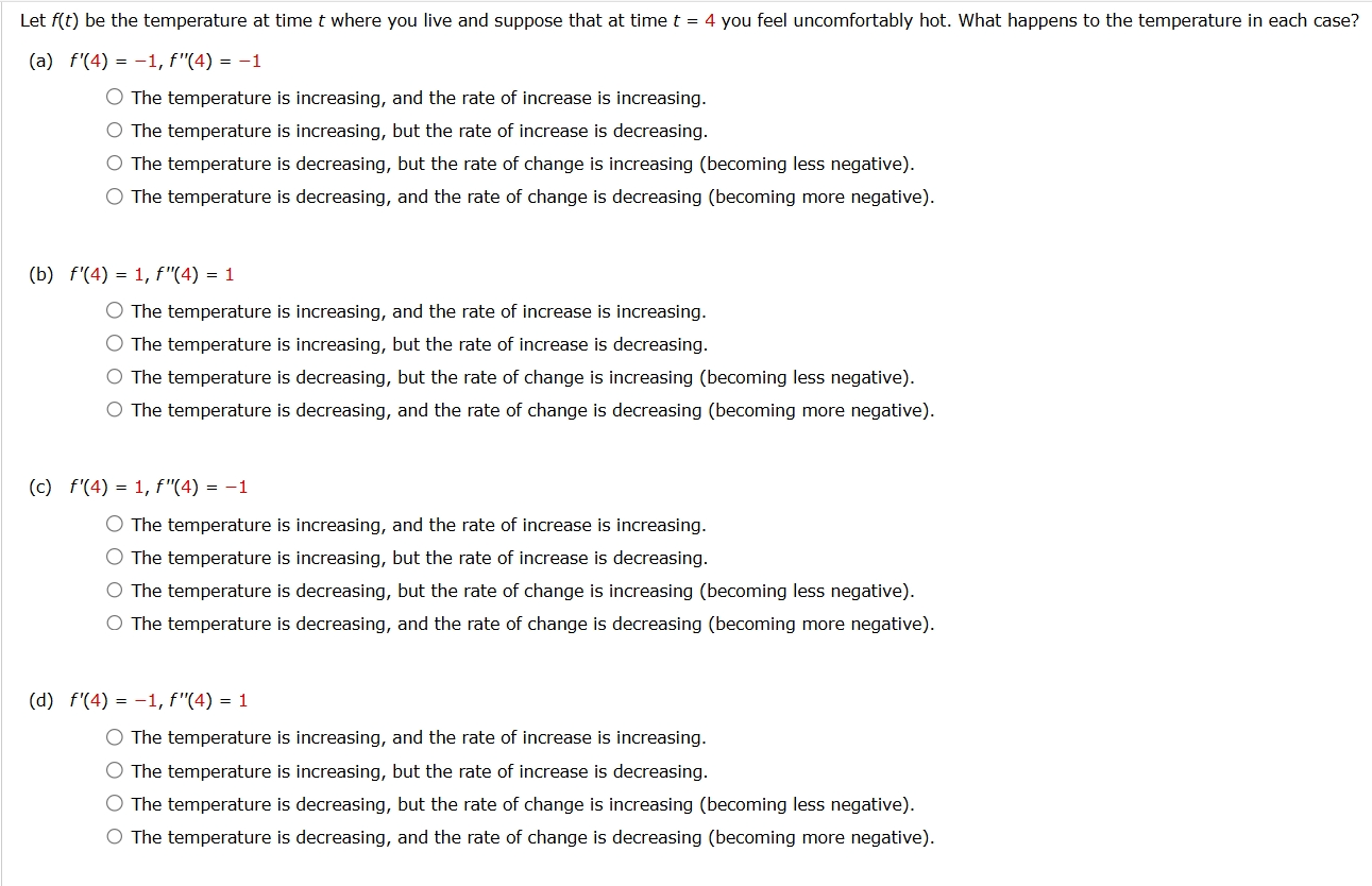 Solved Let \( ﻿f(t) \) ﻿be the temperature at time \( ﻿t \) | Chegg.com